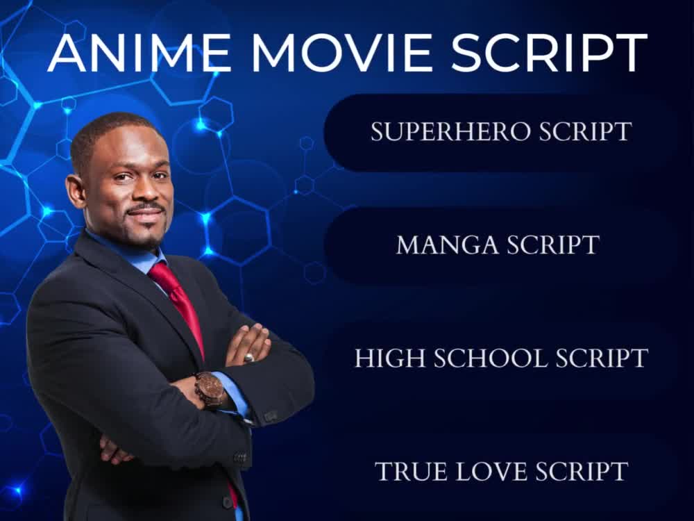 A Anime movie script of your theme and style | Upwork