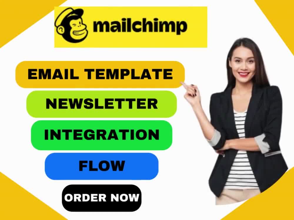 Mailchimp Landing Page Mailchimp Automation, Mailchimp Newsletter Template | Upwork