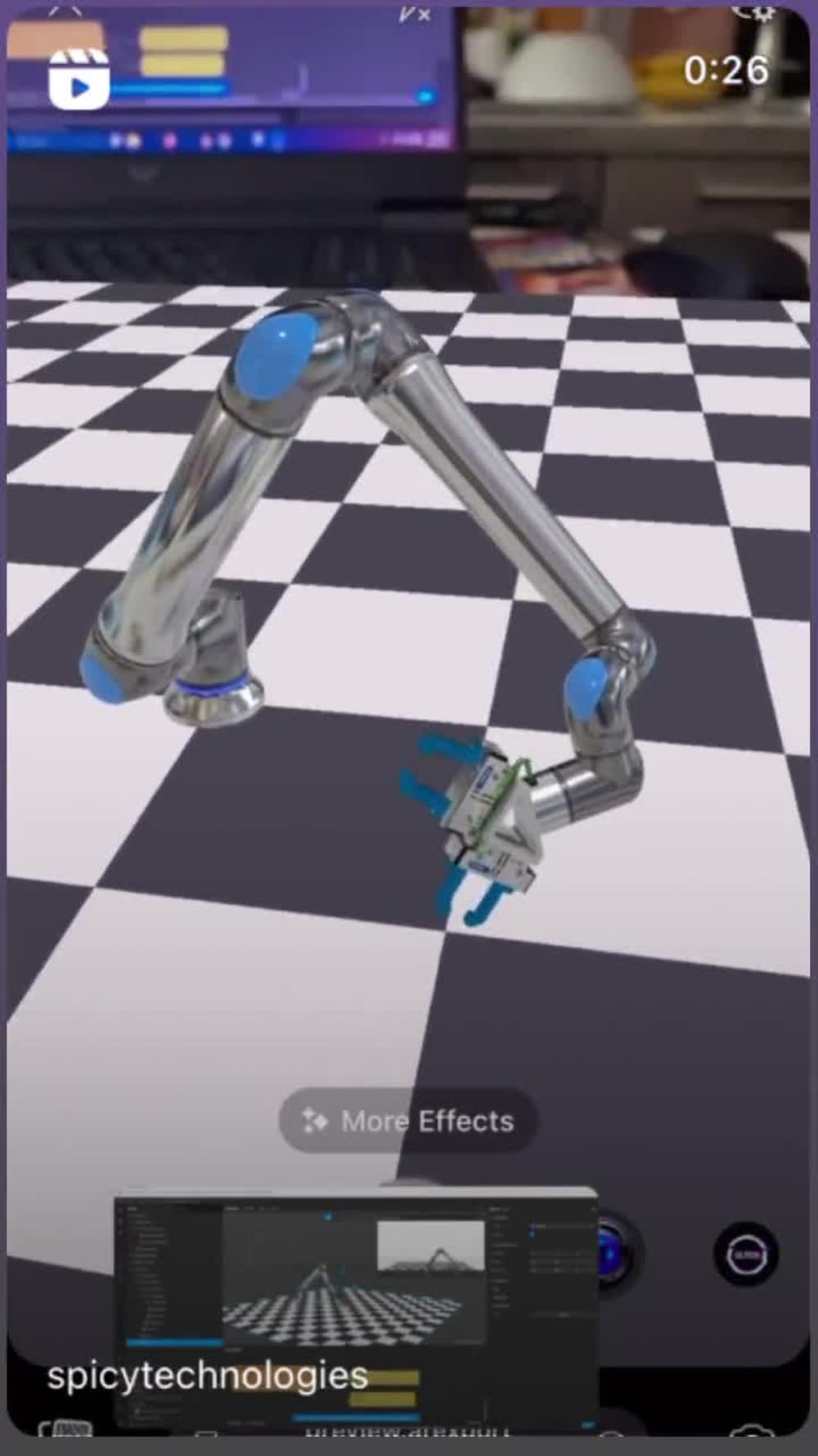 An Augmented Reality Robotic Arm Made with Meta Spark. | Upwork