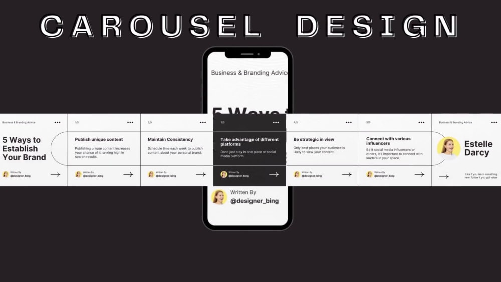 Attractive linkedin and instagram carousels and social media posts ...
