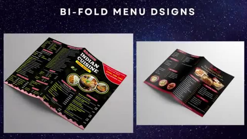 Professional restaurant menu, food menu, digital menu, TV screen design ...