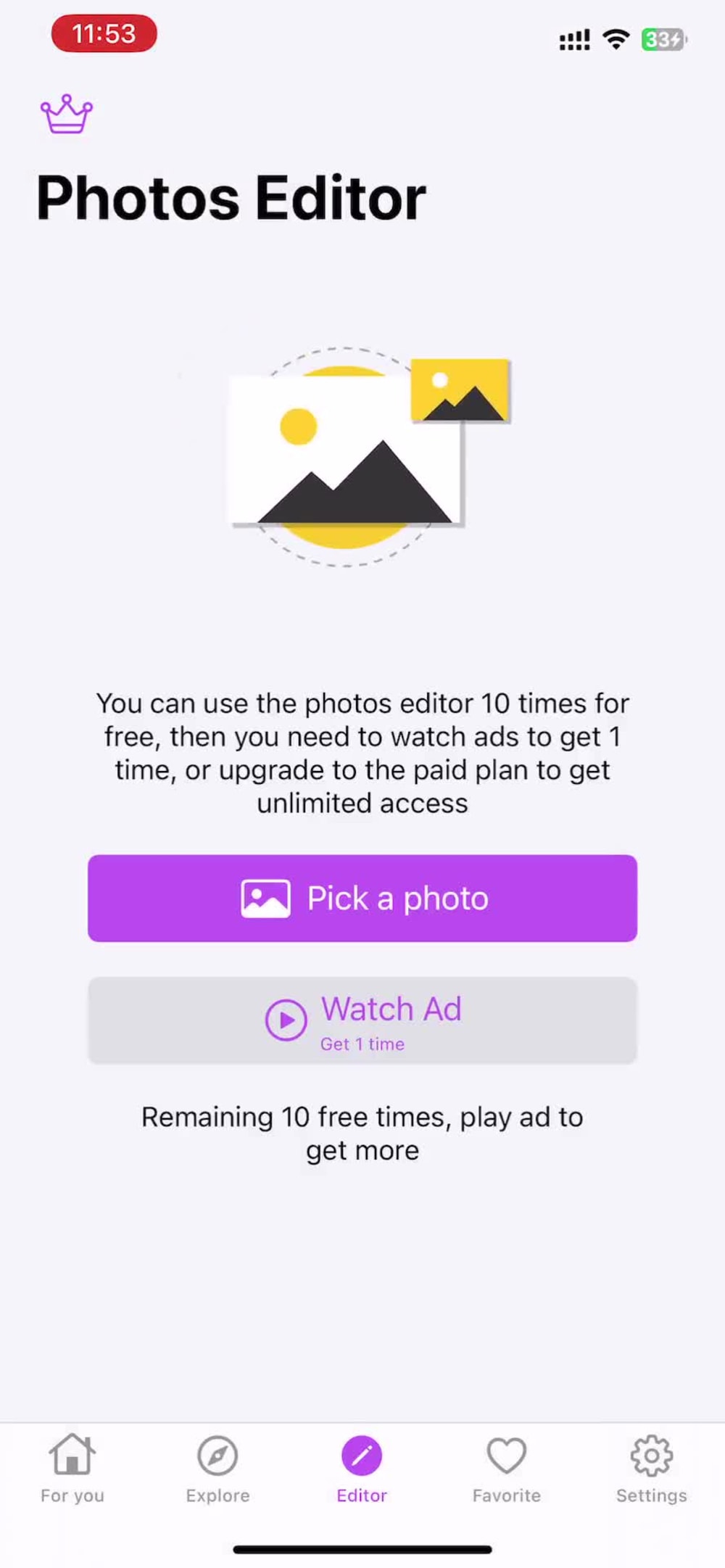 A native Wallpapers app with Photo Editing tools | Upwork