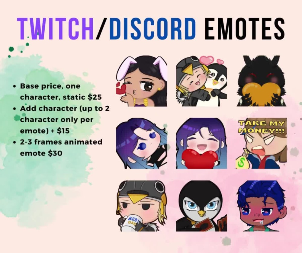 Cute Twitch Youtube Or Discord Emotes Upwork
