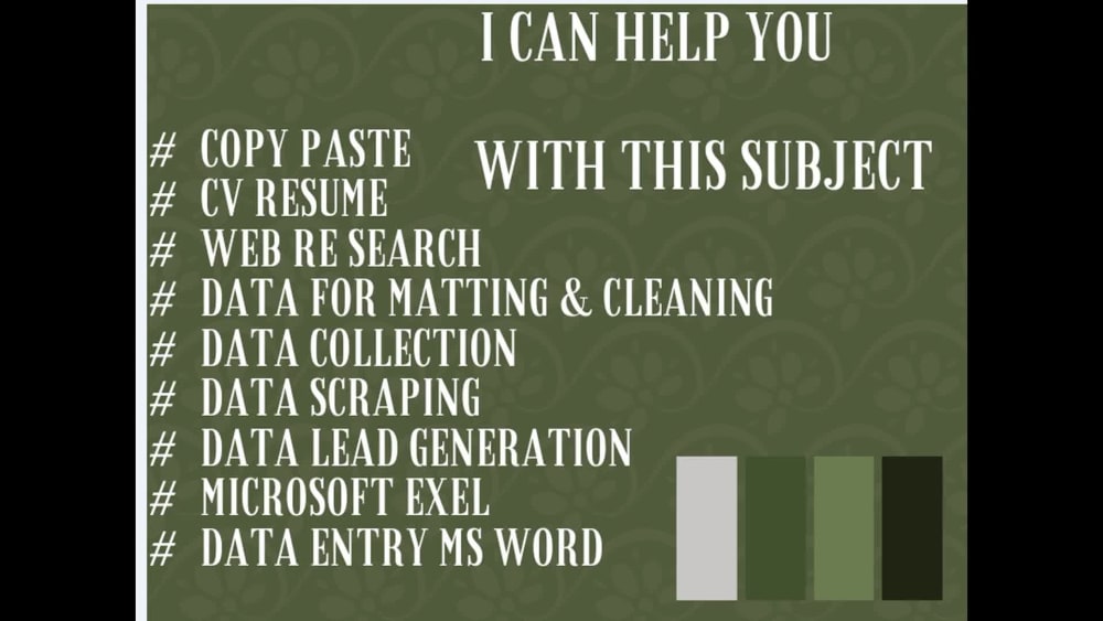 Do Data Scraping, Lead Generation, Copy Paste, Web Research | Upwork