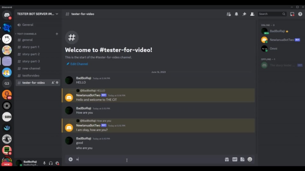 Personalised discord bot, that will work with any server requirements ...