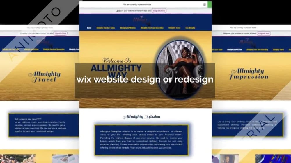 An amazing Wix web design, redesign Wix website from scratch, Wix store ...