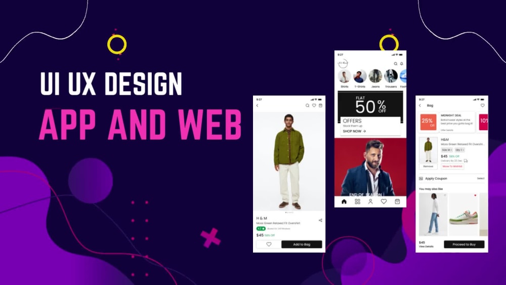 A Mobile Design and UI/UX Design for App and Mobile App | Upwork