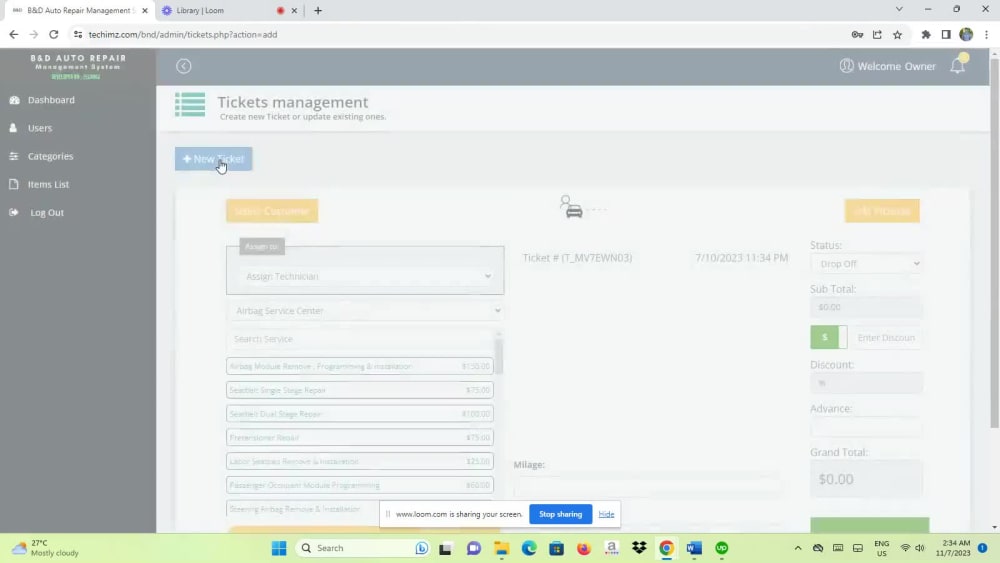 A web-based user friendly car mechanic shop management system | Upwork