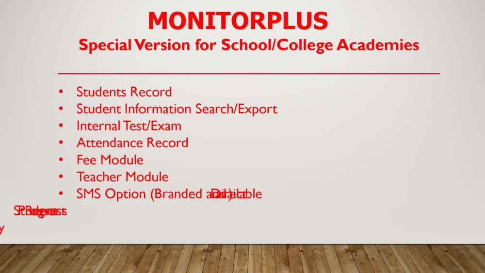 MonitorPlus (Academy Management System) | Upwork