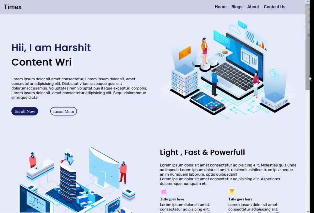 A fantastic and good-looking website with the help of HTML, CSS ...