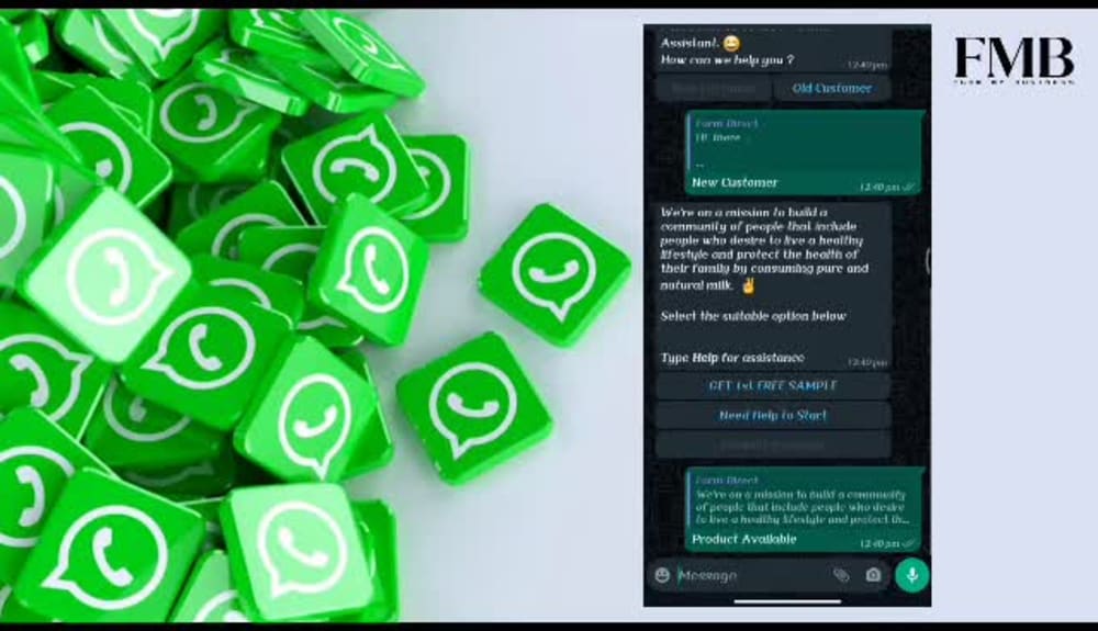 A WhatsApp chat box for auto-reply. | Upwork