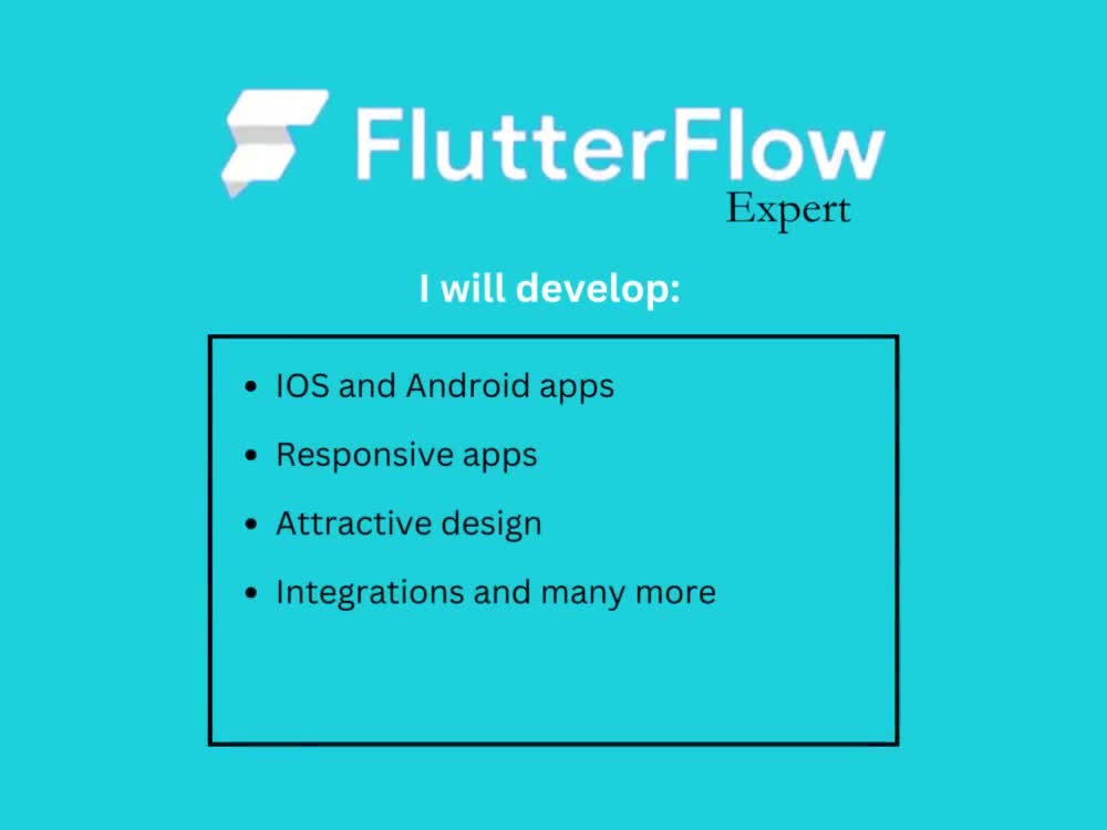 Your android and ios app using flutter flow | Upwork