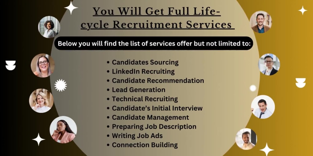 You Will Get Full Life Cycle Recruitment Services | Upwork