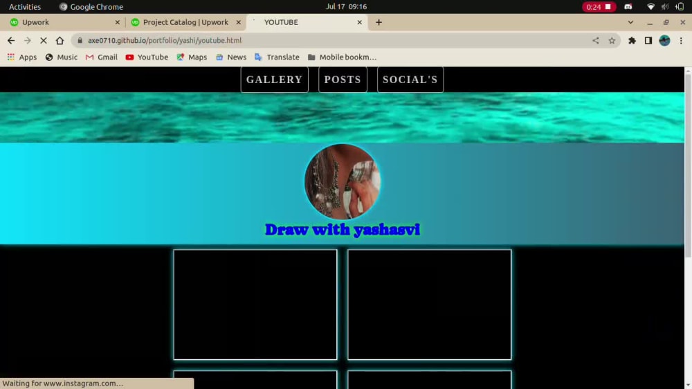 Your personal portfolio fully customizes according to your work | Upwork