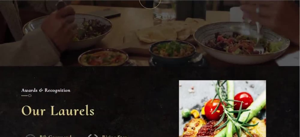 An exquisite culinary experience at our fine dining website. | Upwork