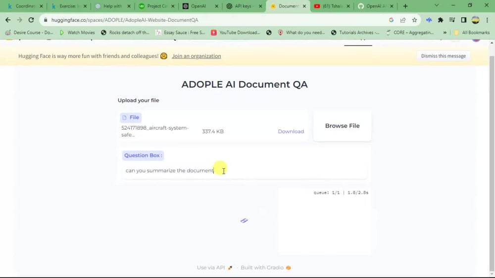 A fantastic Document Query App based on OpenAI and other LLMs | Upwork
