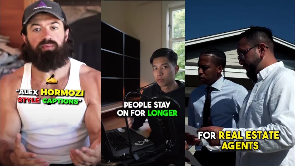 An edited Instagram Reel,Tiktok orYT short with Alex Harmozi style ...