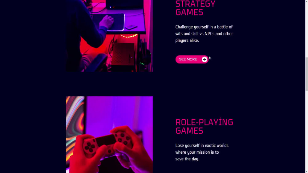 Captivating showcase website for game Stunning visuals | Upwork