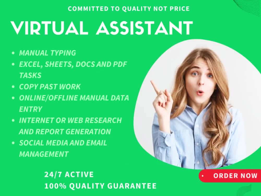 Data entry, web research and virtual assistant services | Upwork