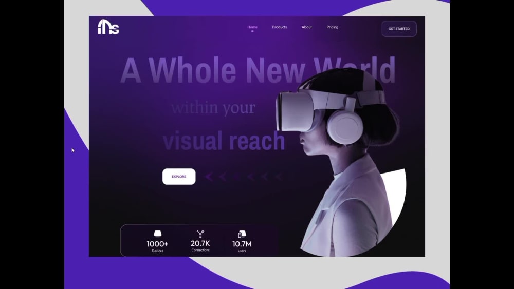 A smooth scrolling one-page responsive website UI design | Upwork