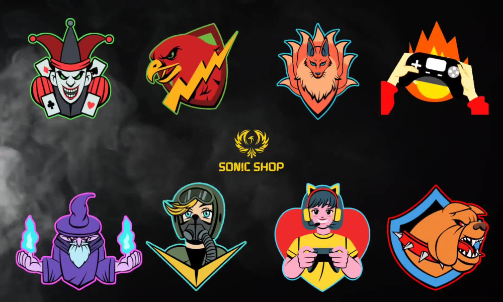 I will create custom premium logo for you gaming channels | Upwork