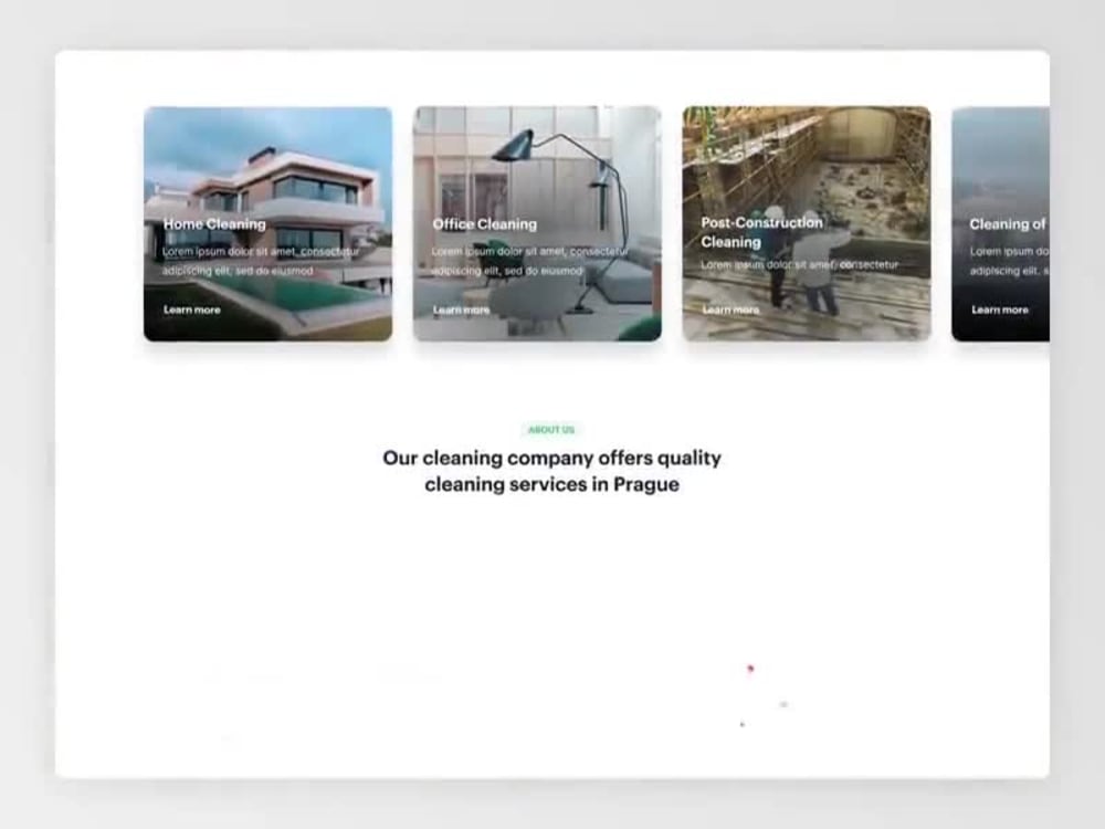 Professional office cleaning website, booking koala website | Upwork