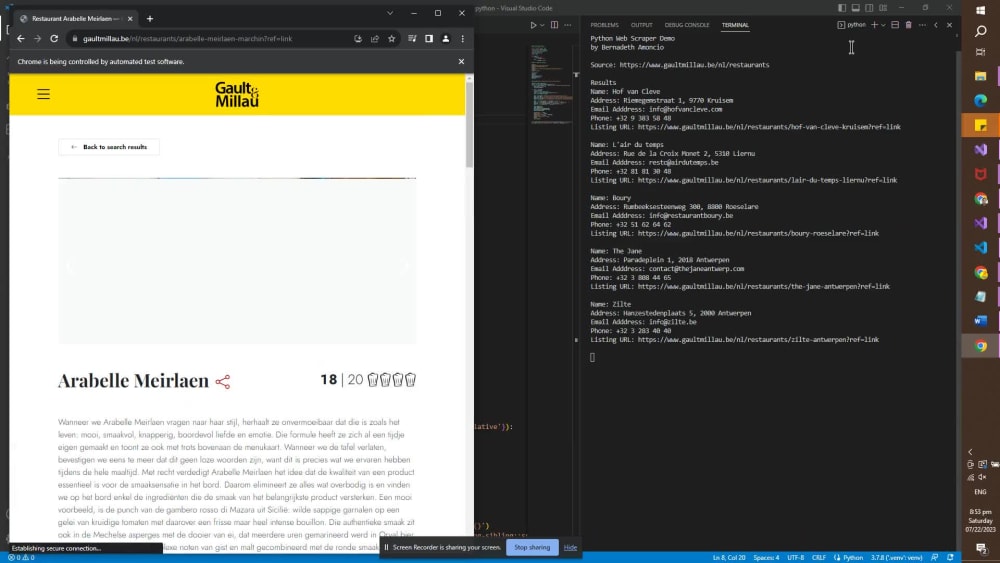 A simple Python web scraper script | Upwork A simple Python web scraper script | Upwork