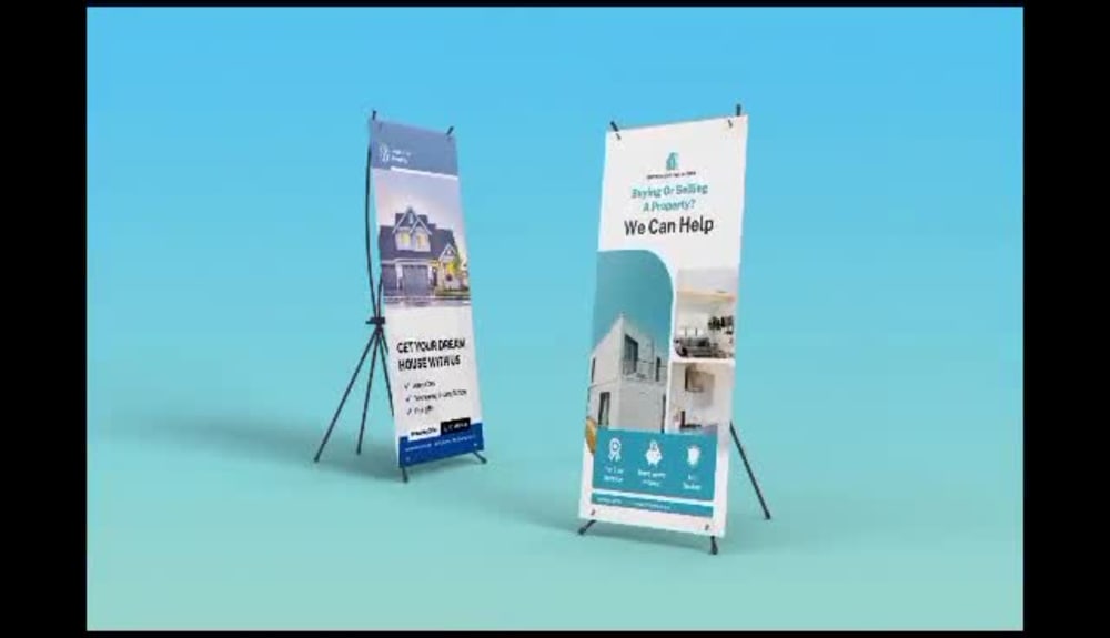 A signage /billboard/rollup/retractable banner/yard sign | Upwork