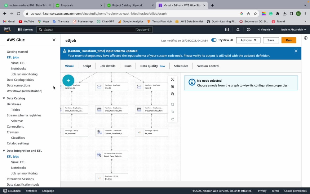 Integrate ETL Workflows, Pipelines in DataWarehouse with BigQuery, AWS Glue | Upwork