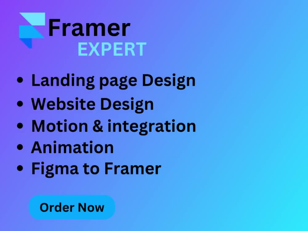 Framer website virtual assistant, framer animation and framer motion. | Upwork