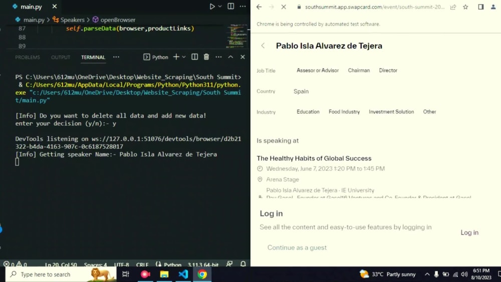 Automate browser web tasks with Selenium python | Upwork