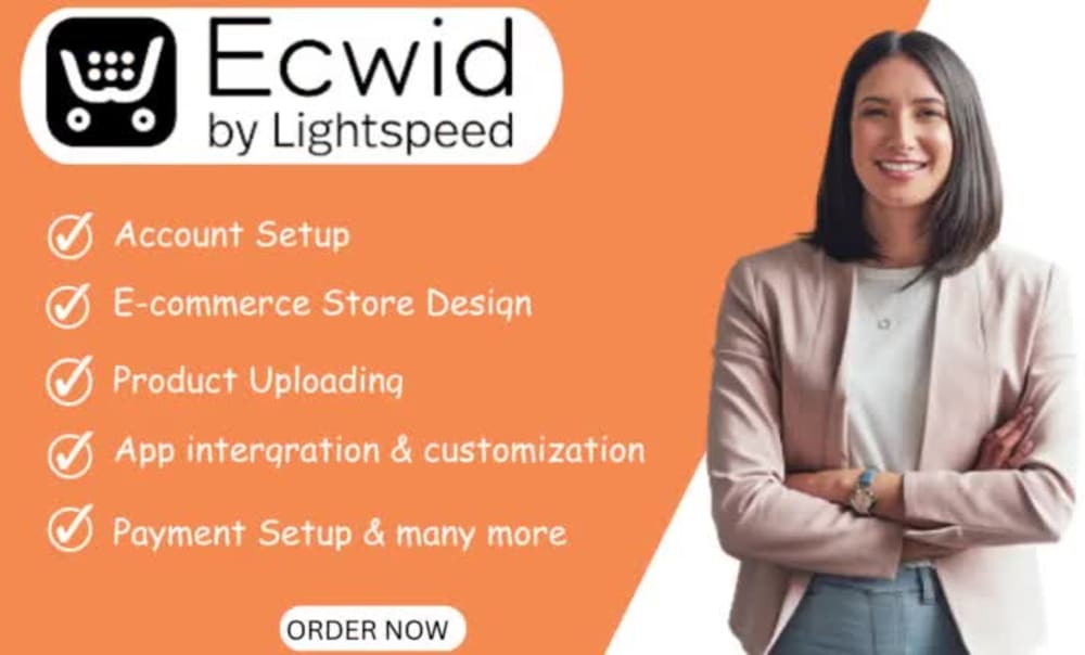 An Ecwid E-commerce store Design,product uploading,account setup.... | Upwork