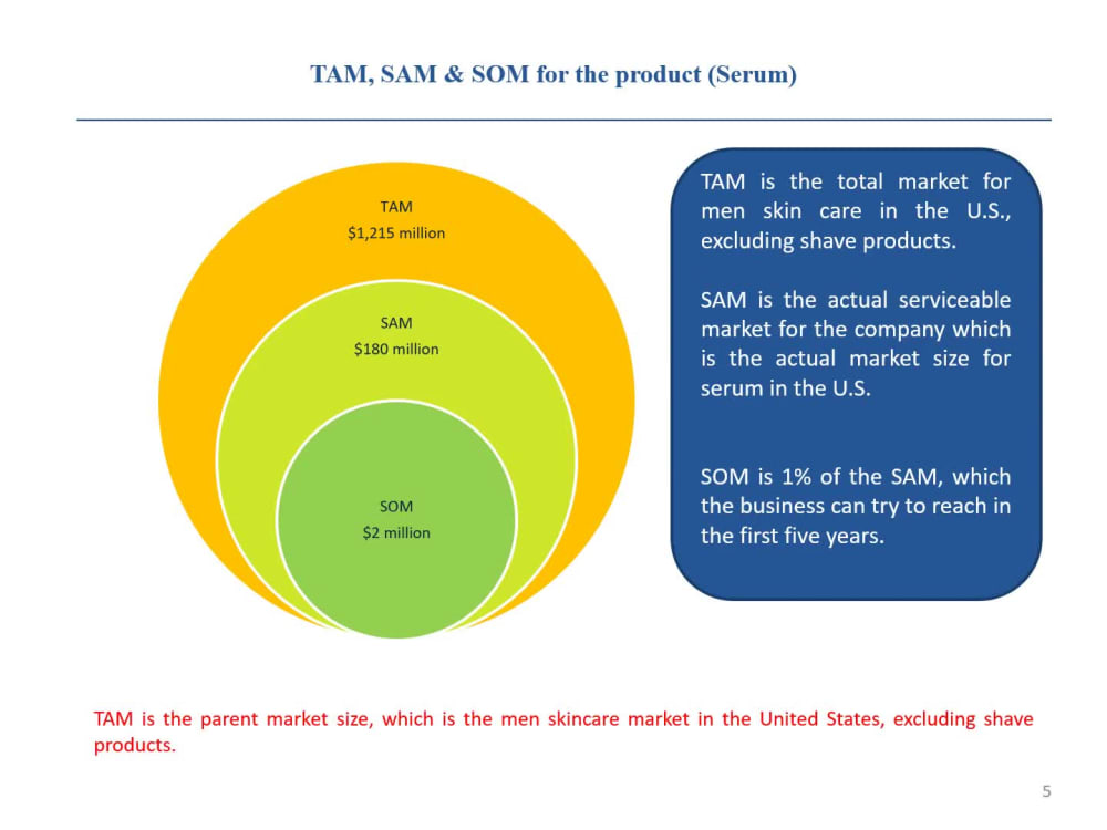A detailed TAM, SAM, SOM, business plan, pitch deck, market research ...