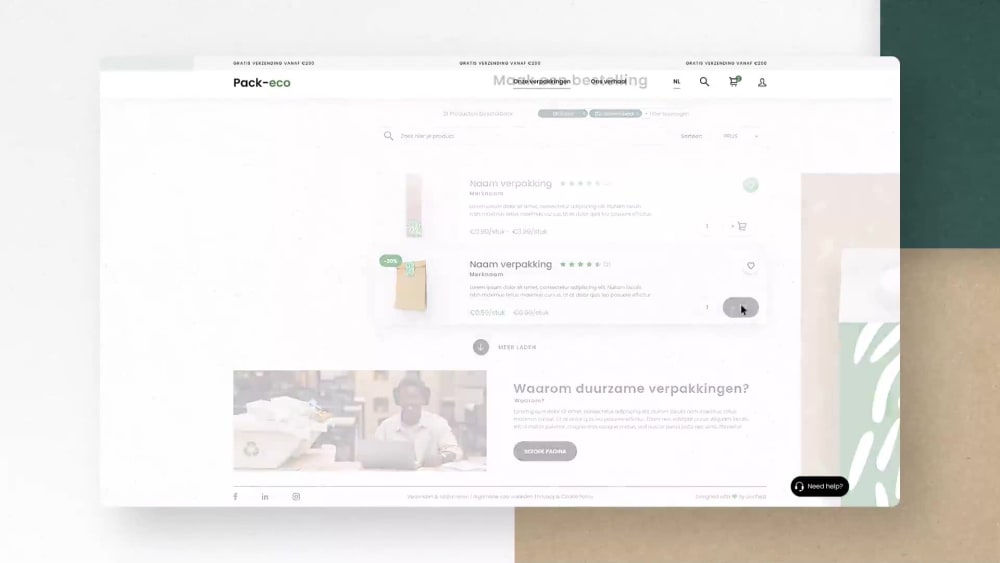 A design for a custom webshop | Upwork