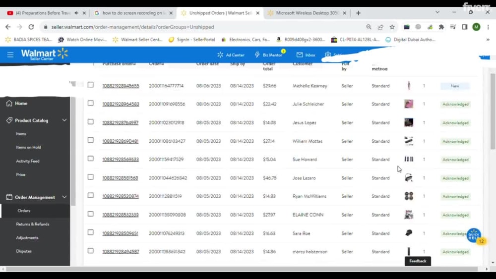 Product listings on Walmart that are optimized | Upwork
