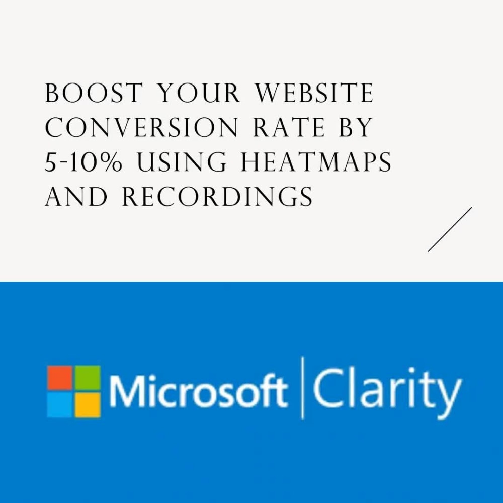 Improved website conversion rate using Mircosoft clarity & Google ...