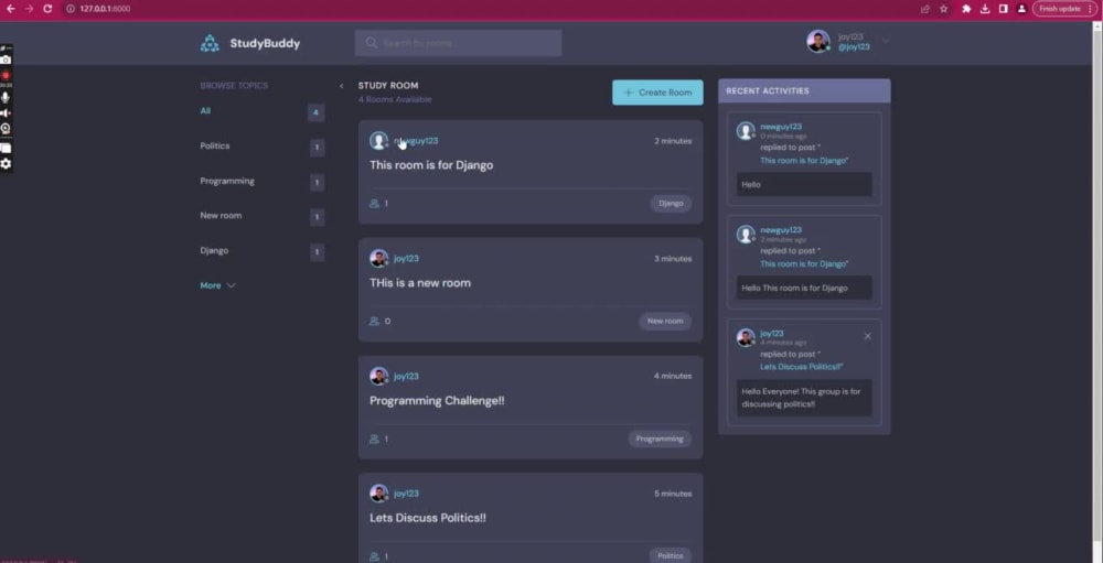 ChatRoom Application With Integrated Authentication System. | Upwork