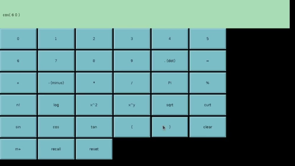 A scientific calculator with minimal GUI | Upwork