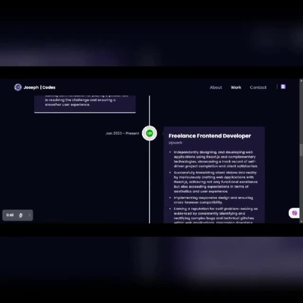 Immersive and Stunning 3D Portfolio | Upwork