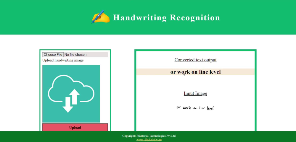 Handwriting Recognition Machine Learning Application | Upwork