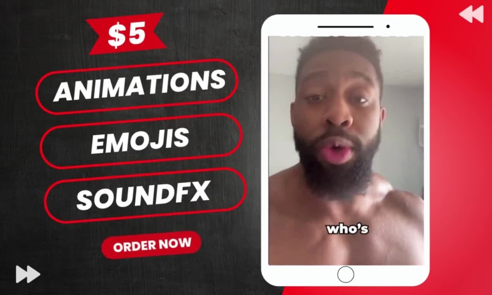 Animated captions for your short form content | Upwork