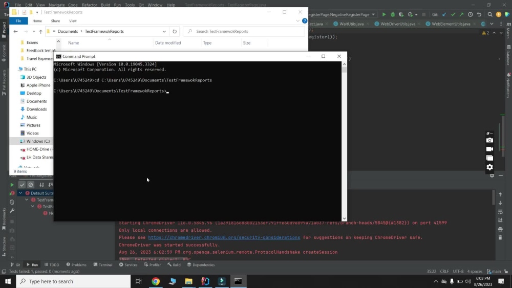 Test Framework with Generated Reports including screenshots | Upwork