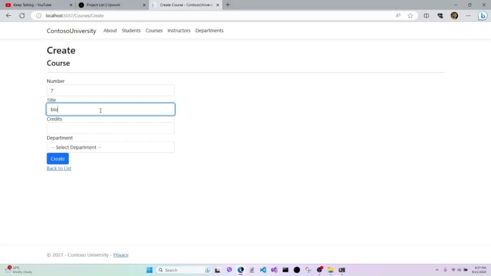 Entity framework with CRUD and query | Upwork