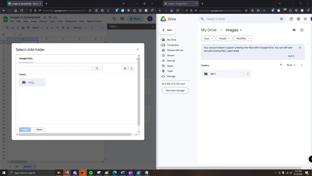 A Google Sheet that lets you automate insertion of your Google Drive ...
