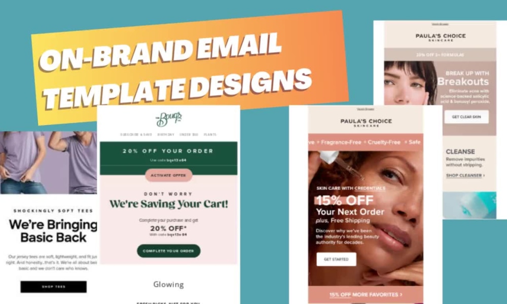 An on-brand email template design in Klaviyo Omnisend Sendinblue | Upwork