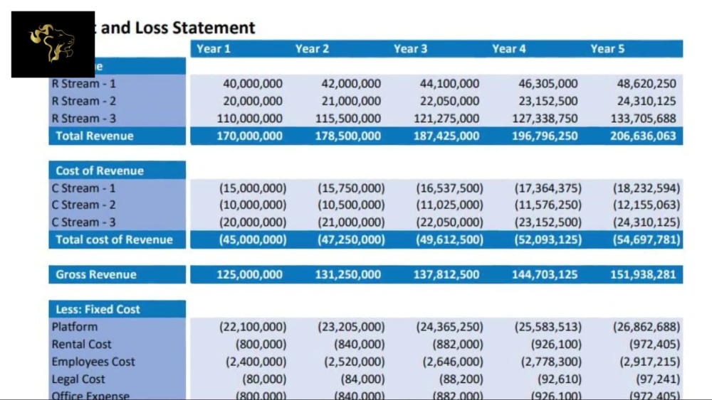 Financial Model Financial Forecast Projections And Financial Analysis