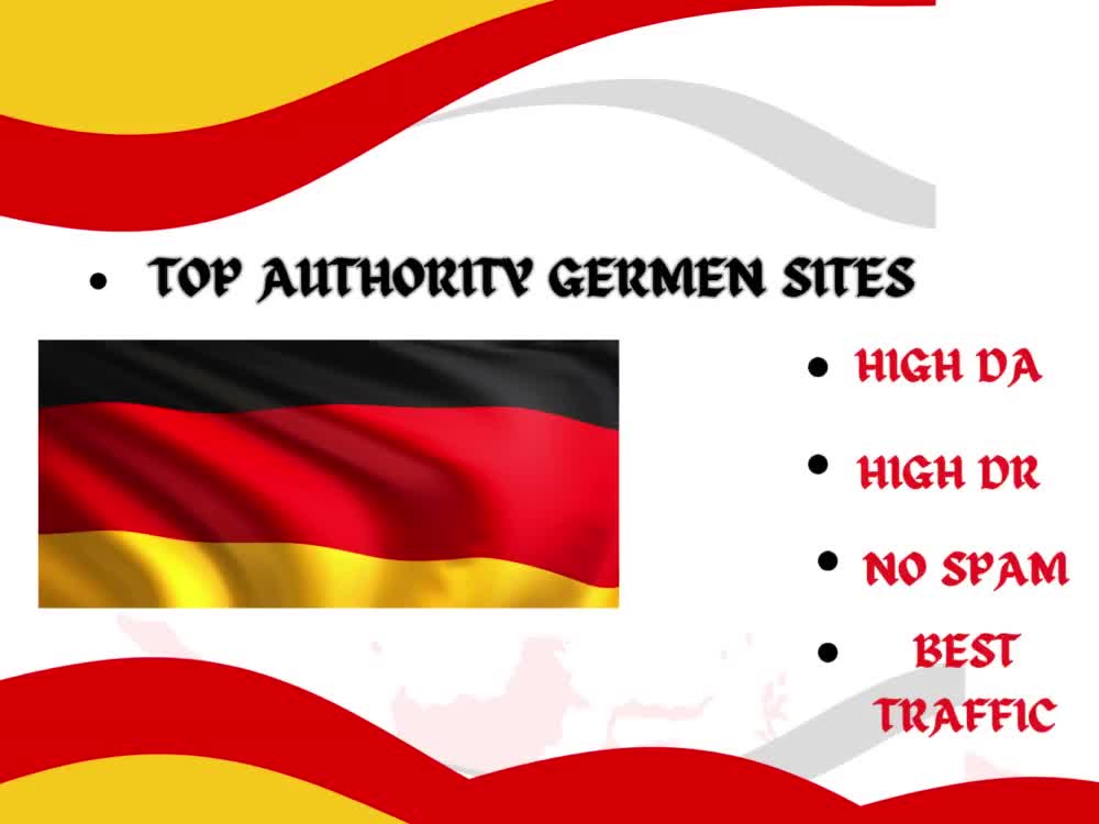 German high DA and SR sites | Upwork