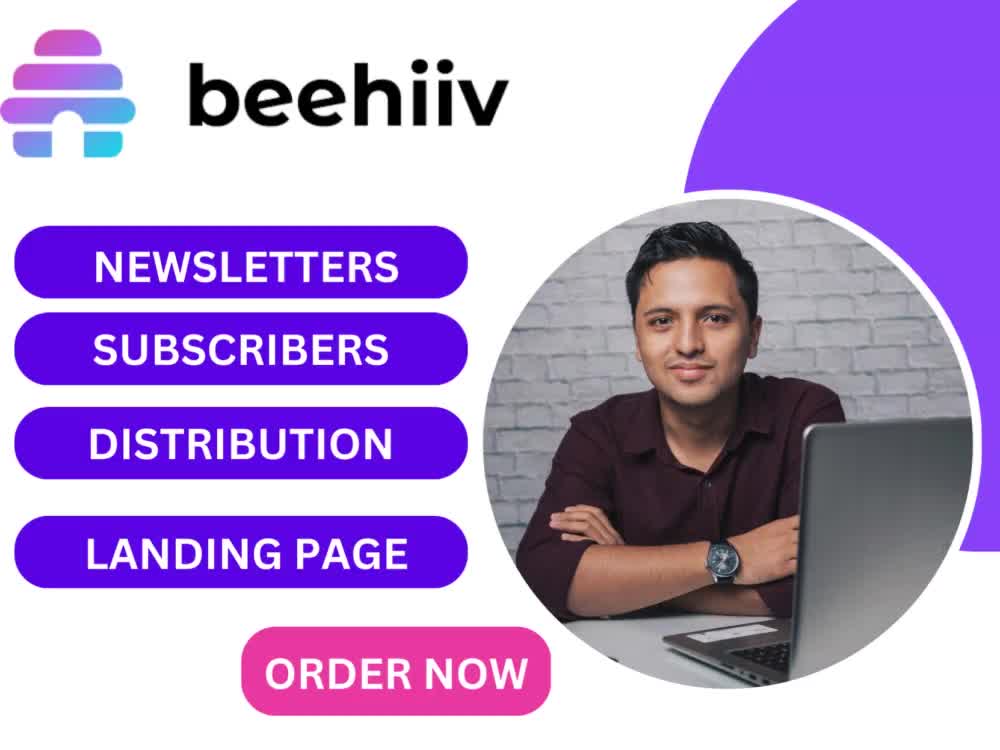 Beehiiv newsletters, beehiiv landing page, beehive manager, email ...