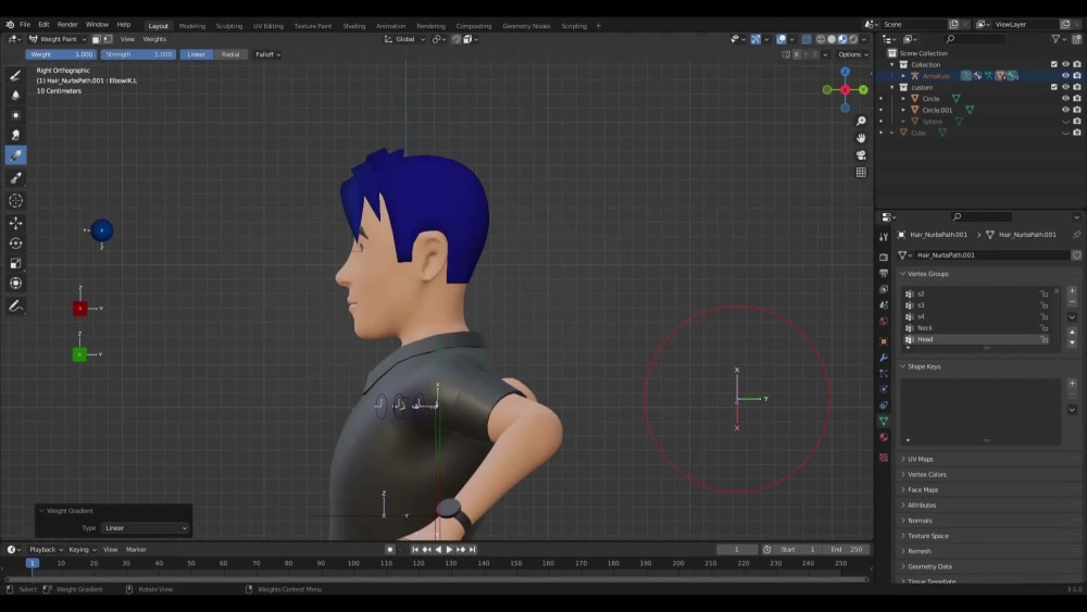 A rigged 3D character in Blender3D | Upwork