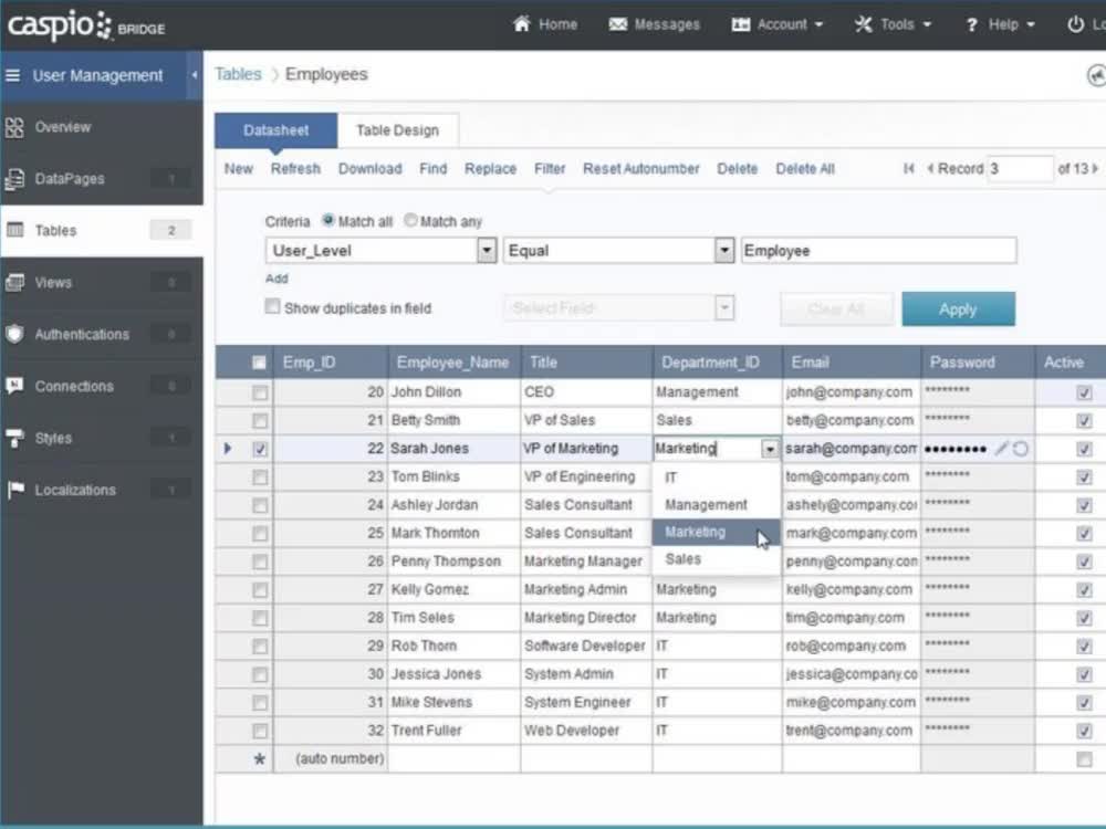 Caspio database design | Caspio database development | Upwork